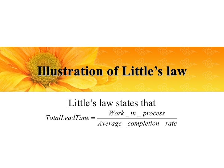 Illustration of Little's law
