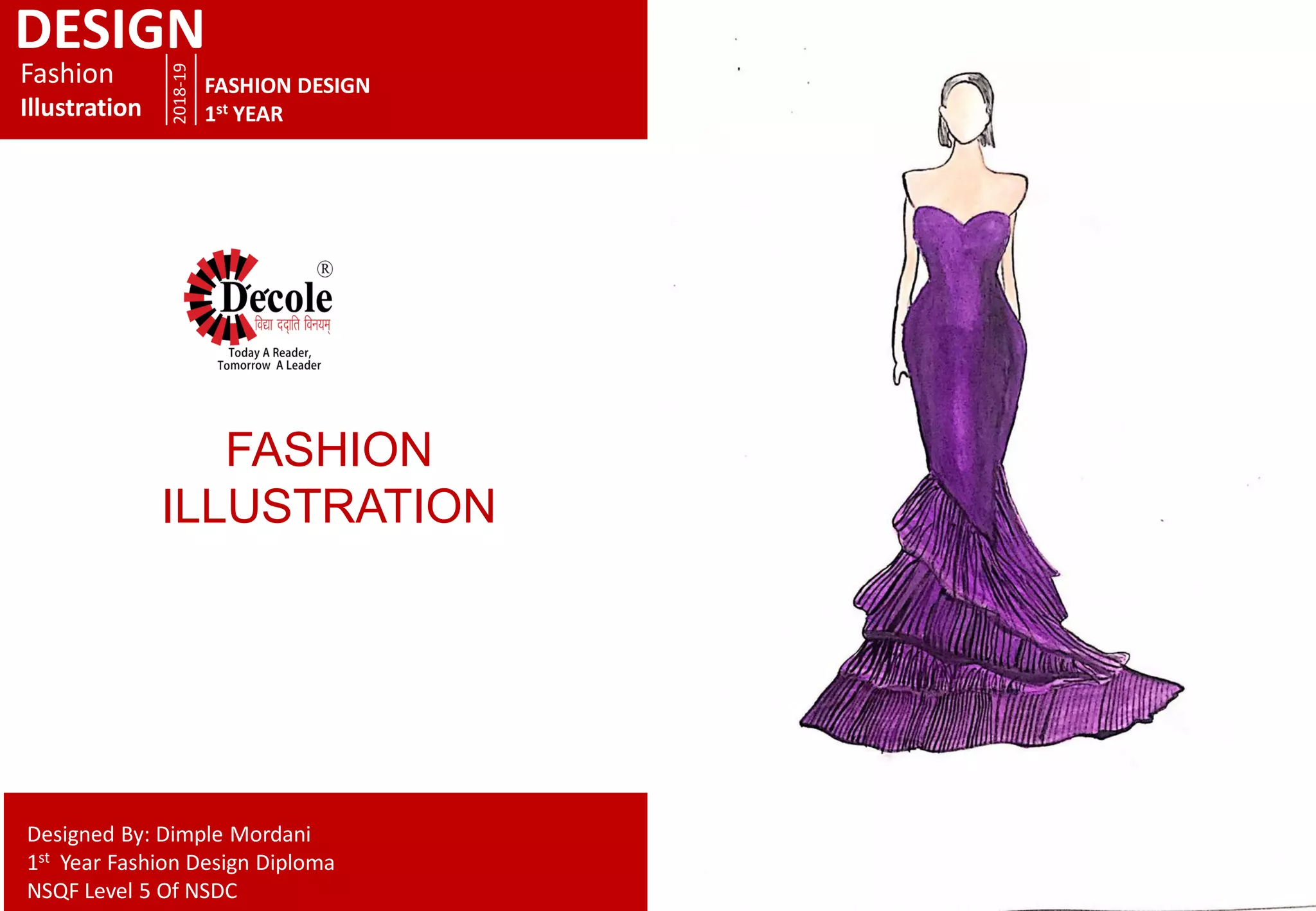 Dimple Mordani, Diploma Fashion Design First Year, (illustration for ...