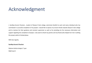 Sandhya Chouhan, Diploma Fashion Design First Year, (Illustration ...