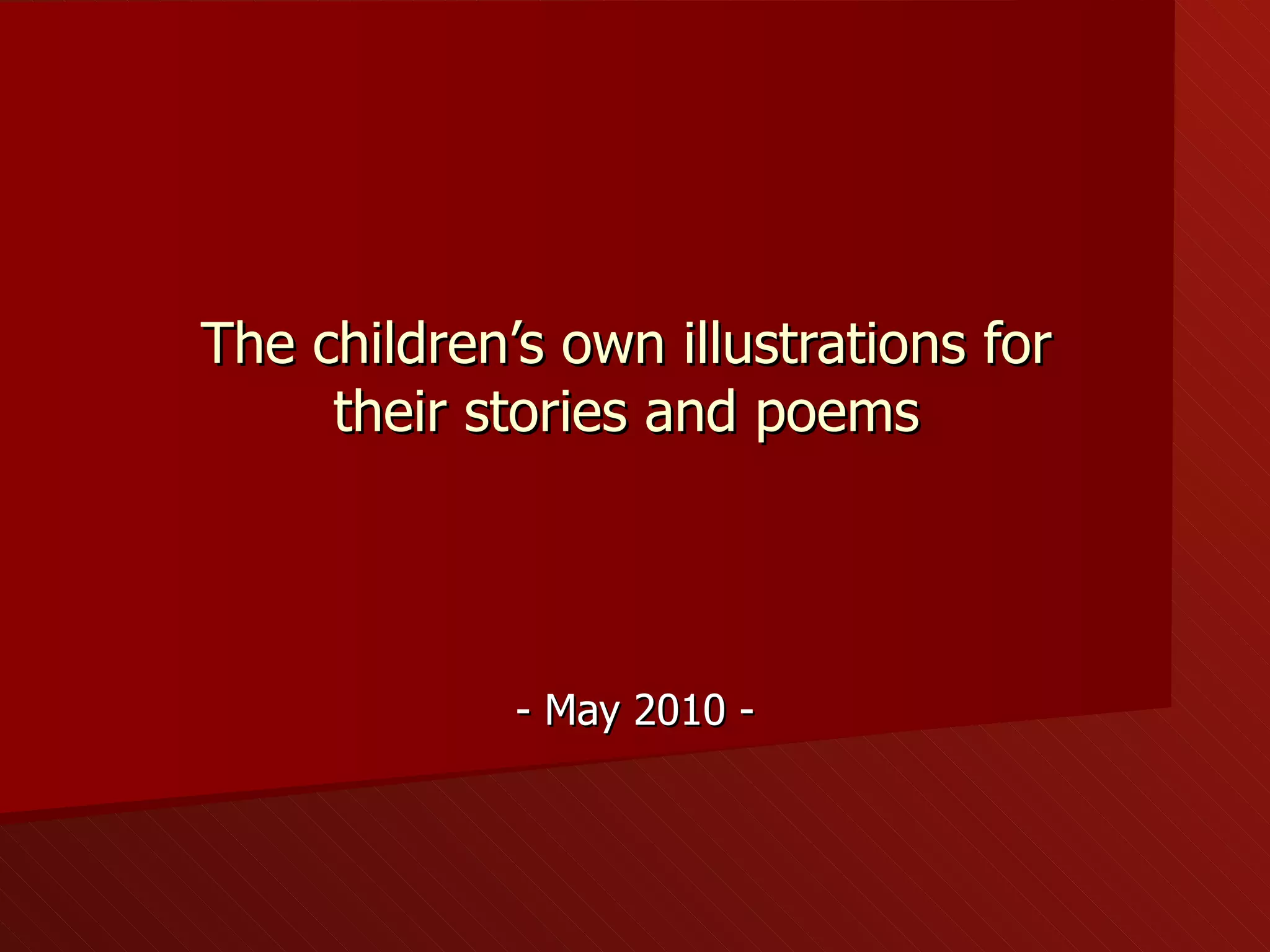 Illustrations of stories and poems | PPT