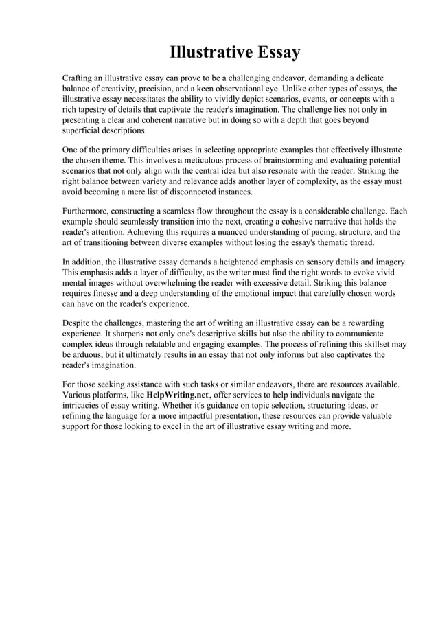 Illustrative Essay. Illustrative essay examples. 40 Interesting and Fun ...