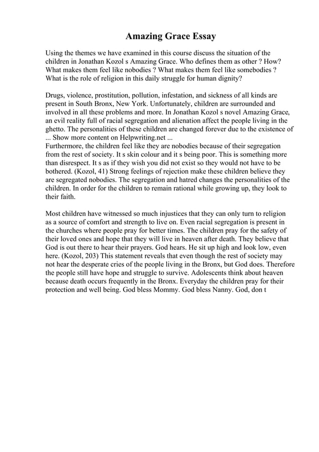 Illustrative Essay Example | PDF