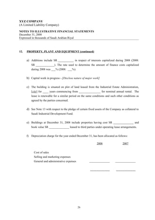 Illustrative socpa financial statements template limited liability co ...
