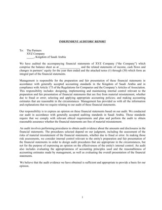 Illustrative socpa financial statements template limited liability co ...