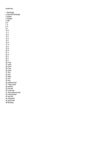 Illustrator | DOCX | Graphics Software | Computer Software and Applications