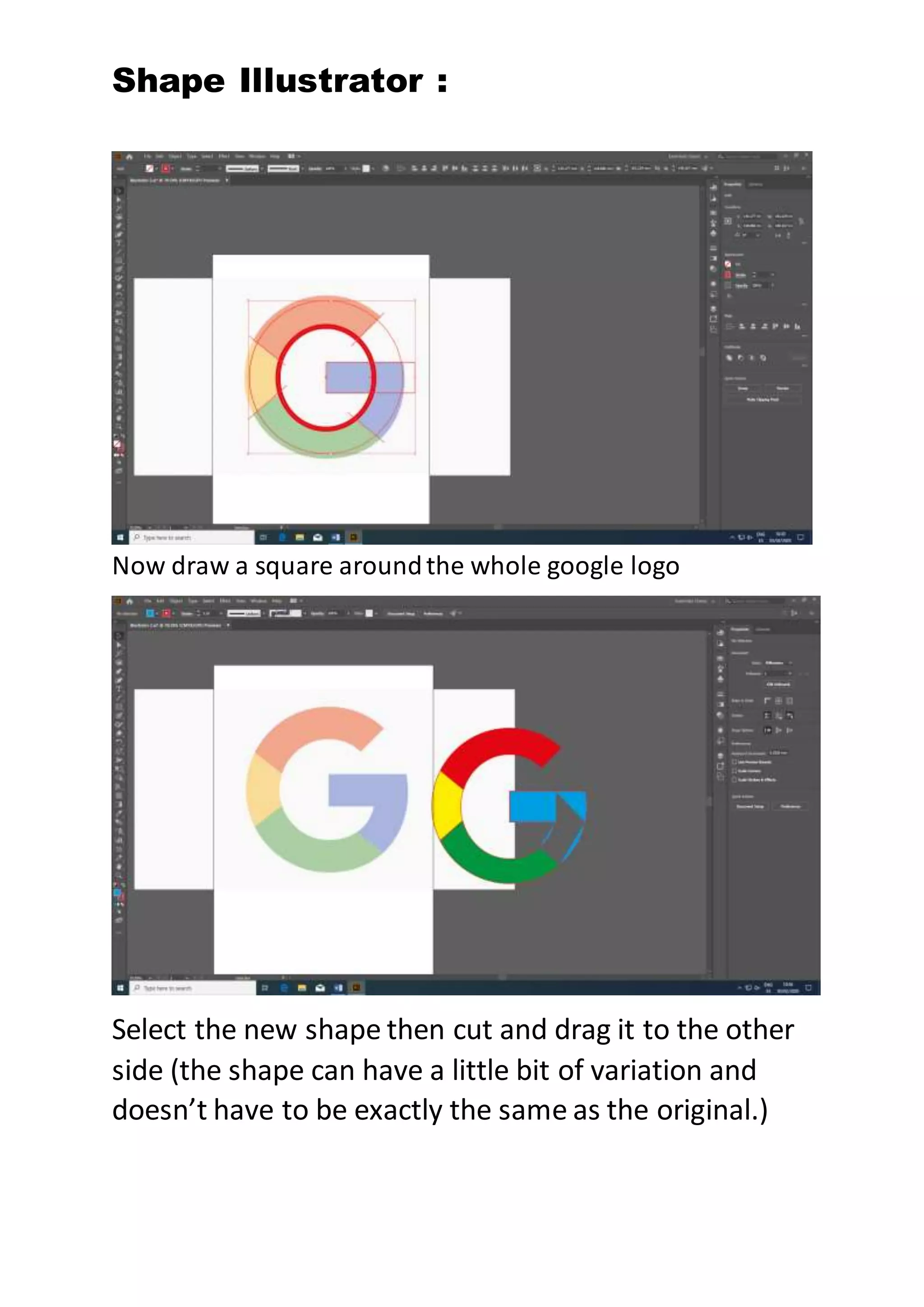 Illustrator - Google Logo | DOCX