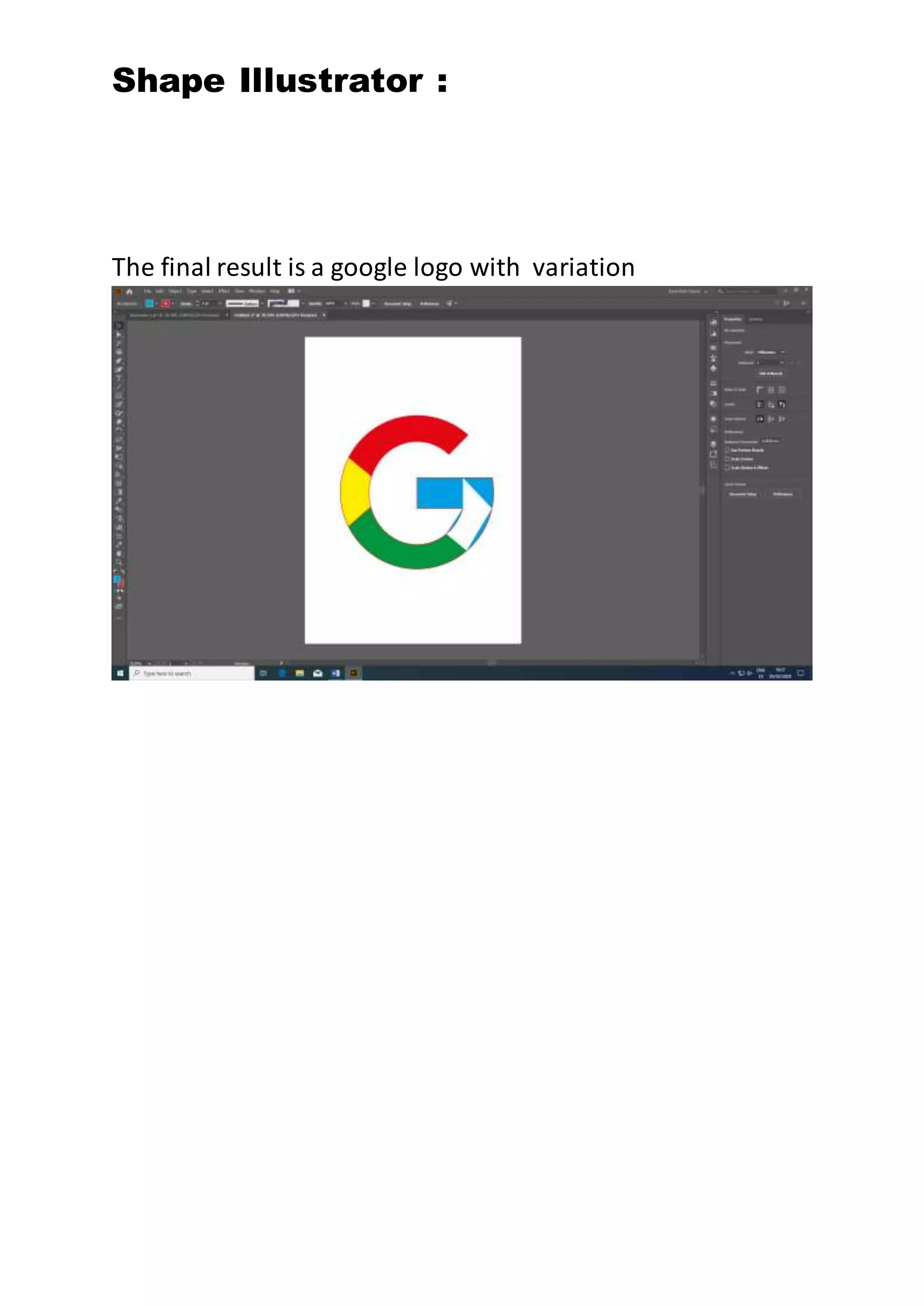 Illustrator - Google Logo | DOCX