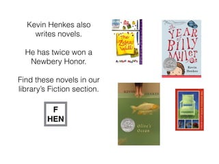 Kevin Henkes: Illustrator of the month, November | PPT