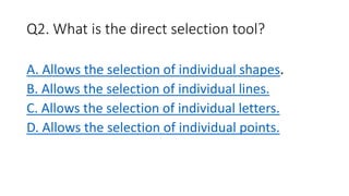 Illustrator quiz | PPTX