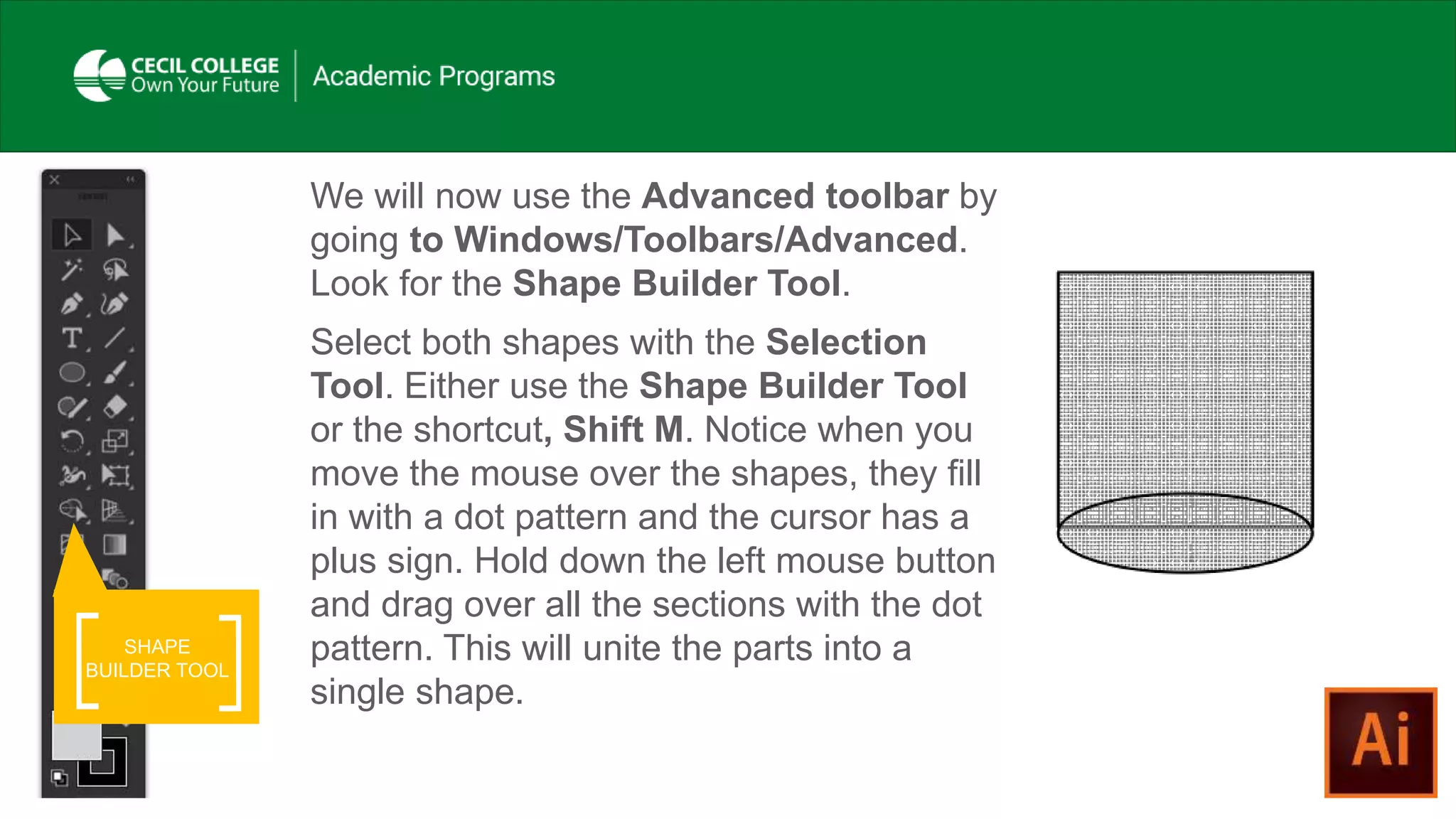 Illustrator's basic shapes part 2 & combining shapes | PPTX