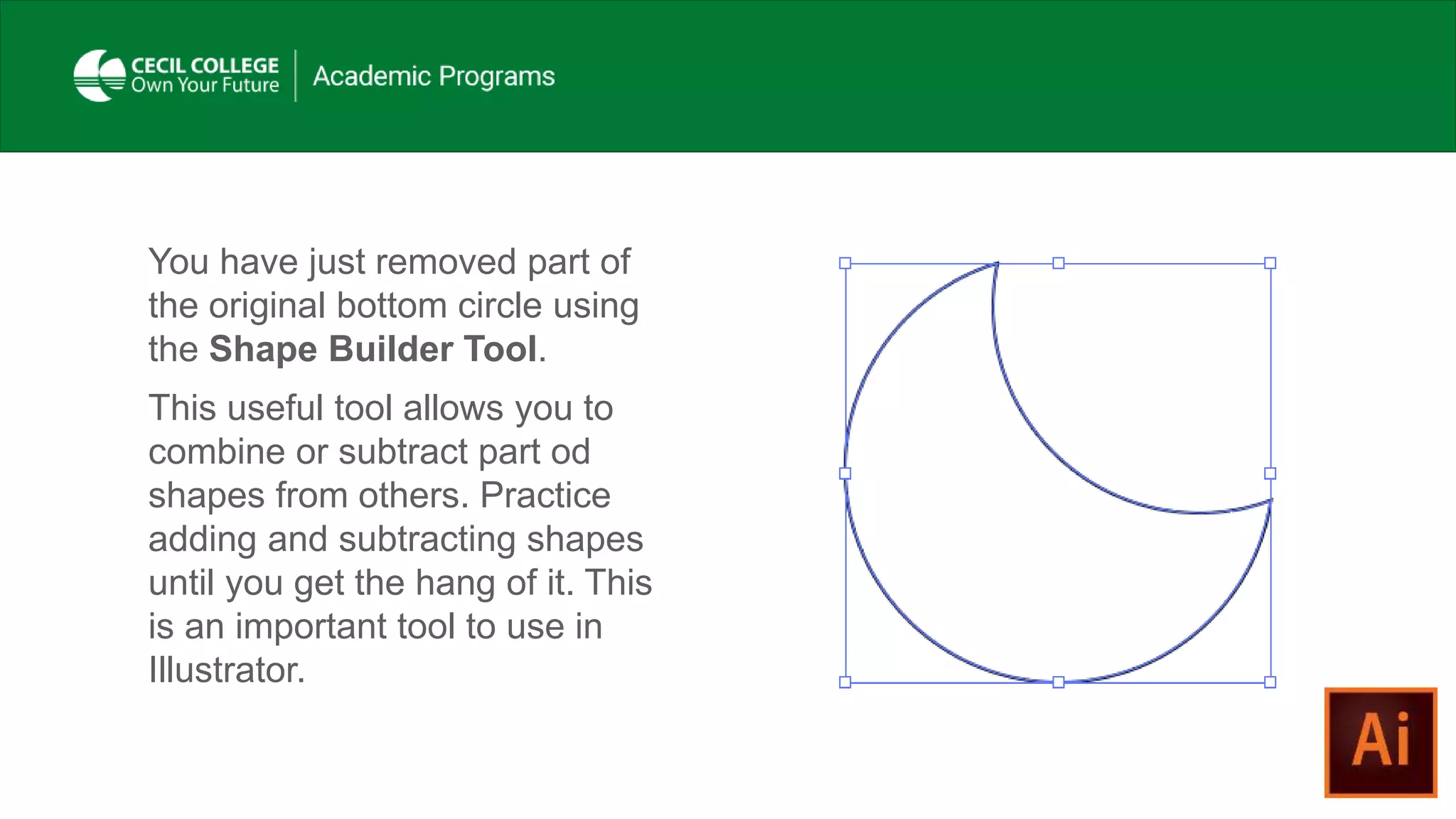 Illustrator's basic shapes part 2 & combining shapes | PPTX