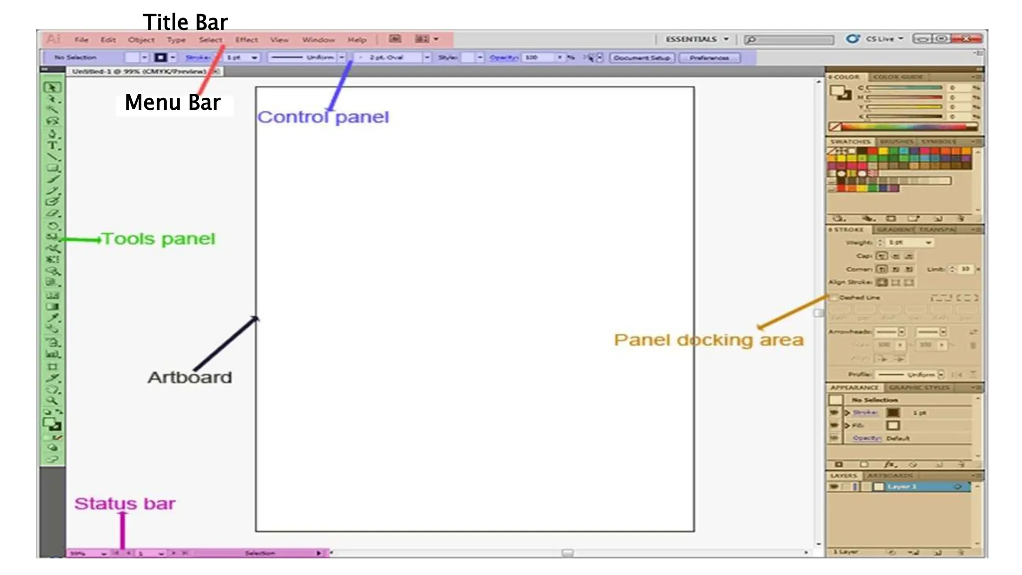 Adobe Illustrator Window and its Parts.ppt