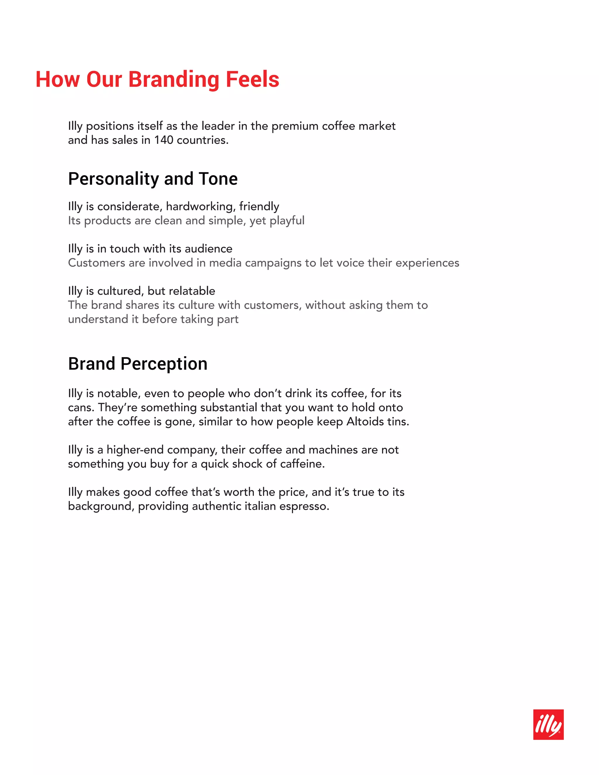 Illy research document | PDF