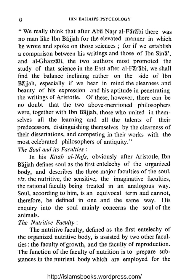 Ilm-al-Nafs by Shaykh Ibn Bajjah | PDF | Islam | Religion & Spirituality