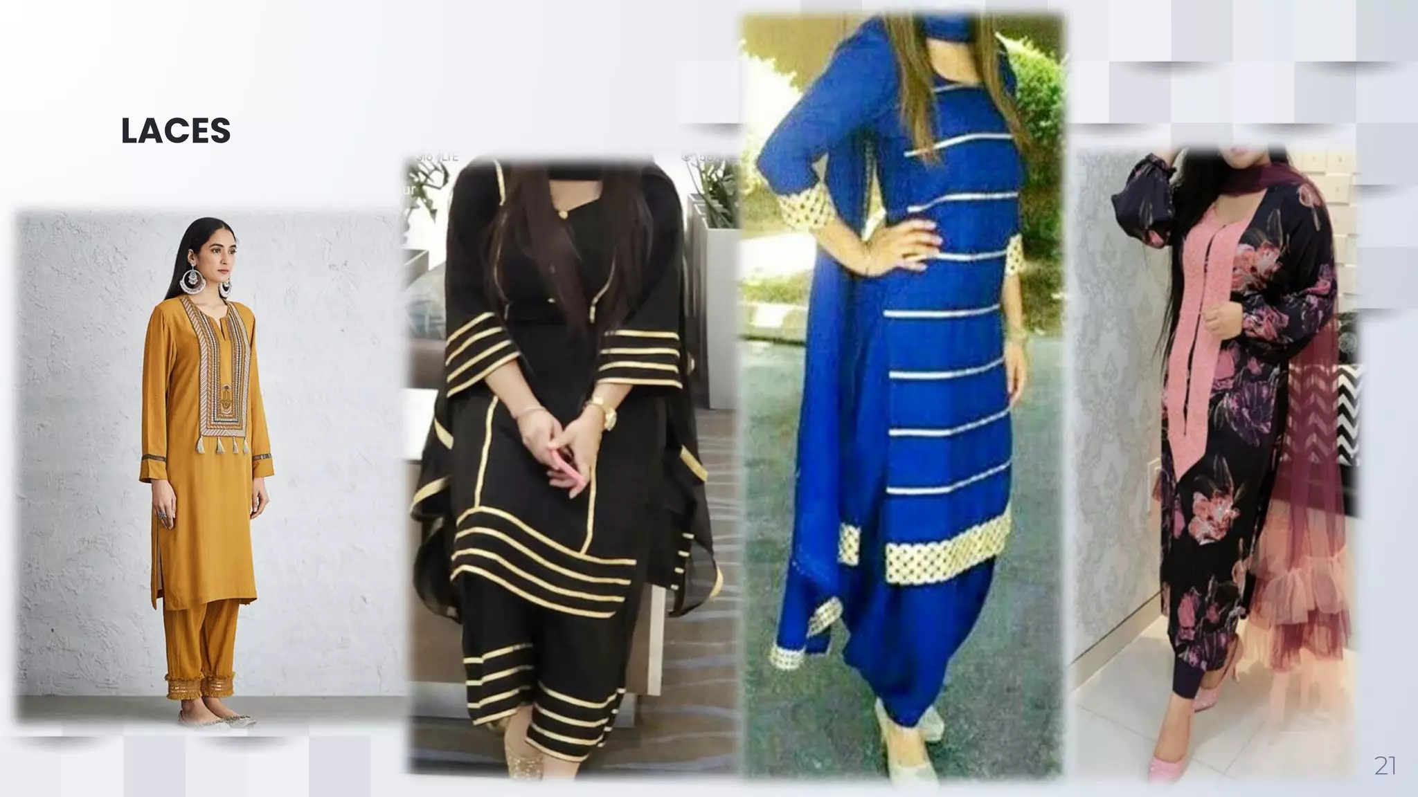 TYPES OF tucks|pleats|yokes|pockets|fastners _ with examples & illusion ...