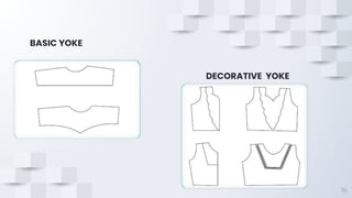 TYPES OF tucks|pleats|yokes|pockets|fastners _ with examples & illusion ...