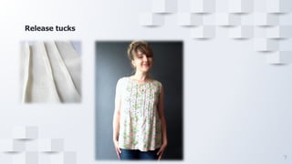 TYPES OF tucks|pleats|yokes|pockets|fastners _ with examples & illusion ...
