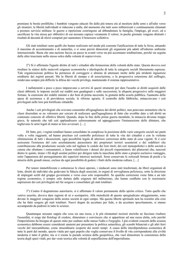 Il manifesto di ventotene | PDF