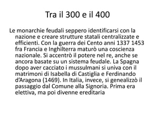 Storia: Il Medioevo | PPTX