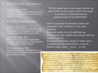 Il medioevo e le origini della lingua | PPS