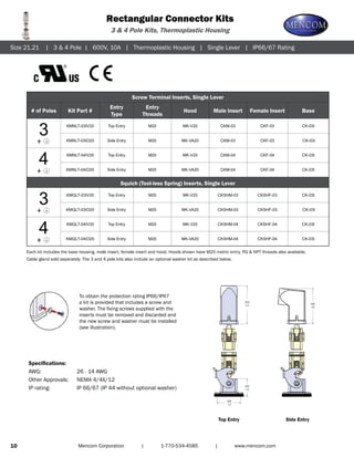 Rectangular Connector Kits | PDF
