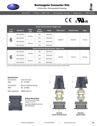Rectangular Connector Kits | PDF