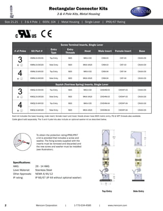 Rectangular Connector Kits | PDF