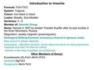 Ilmenite | PPT