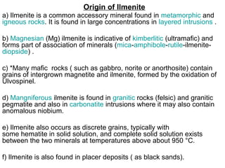 Ilmenite | PPT
