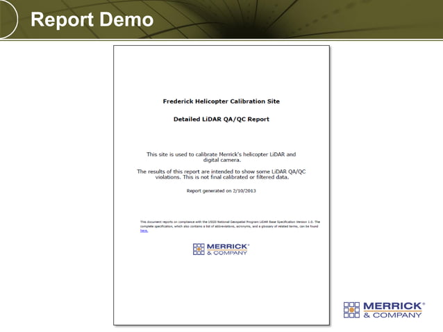 Automated LiDAR Data Quality Control | PPT