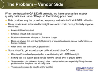 Automated LiDAR Data Quality Control | PPT