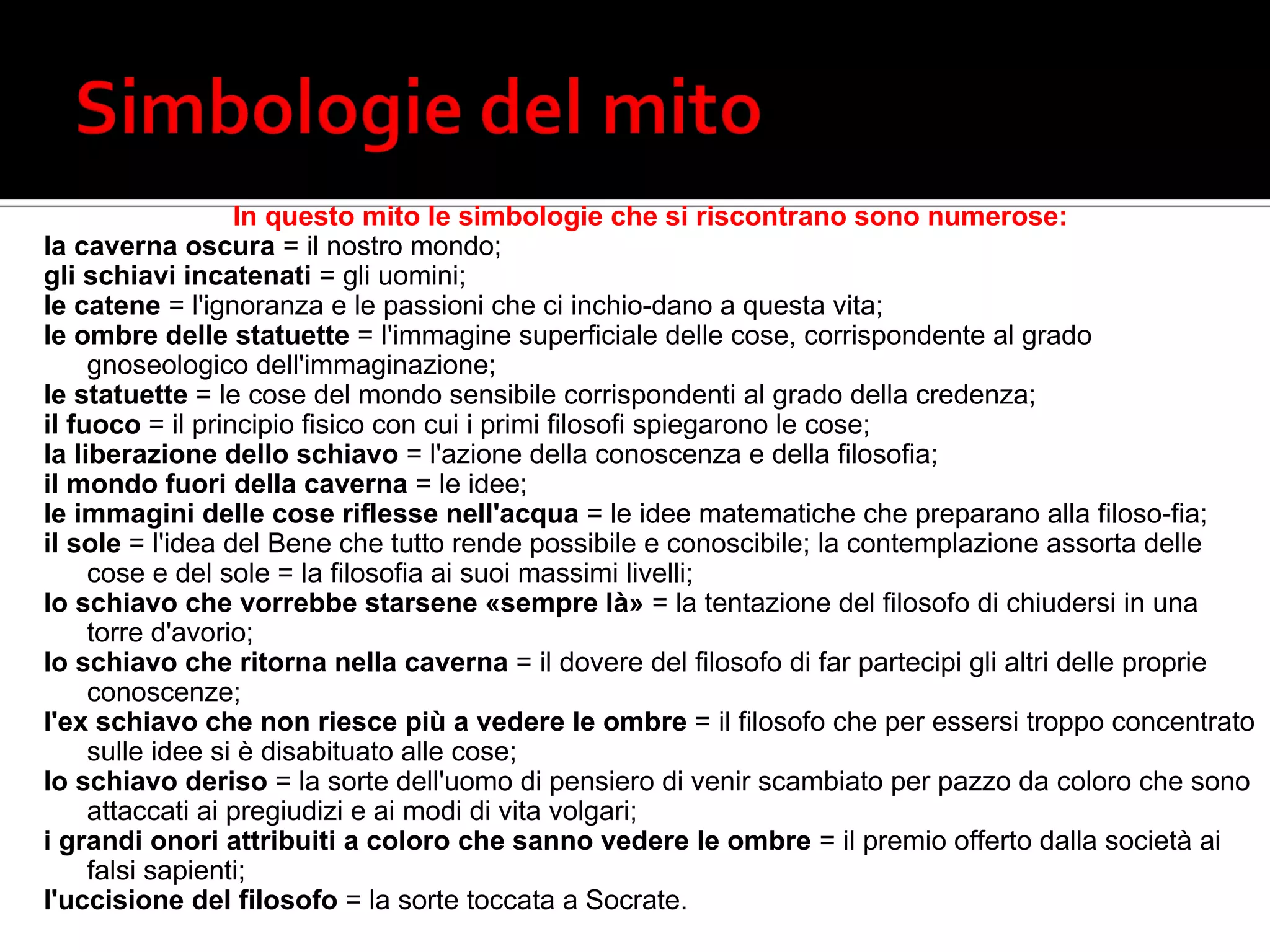 Platone : Il mito della caverna | PDF
