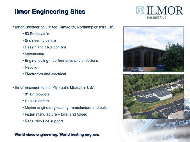 Ilmor Overview Presentation | PPT