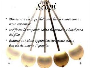 Il moto del pendolo2 | PPT