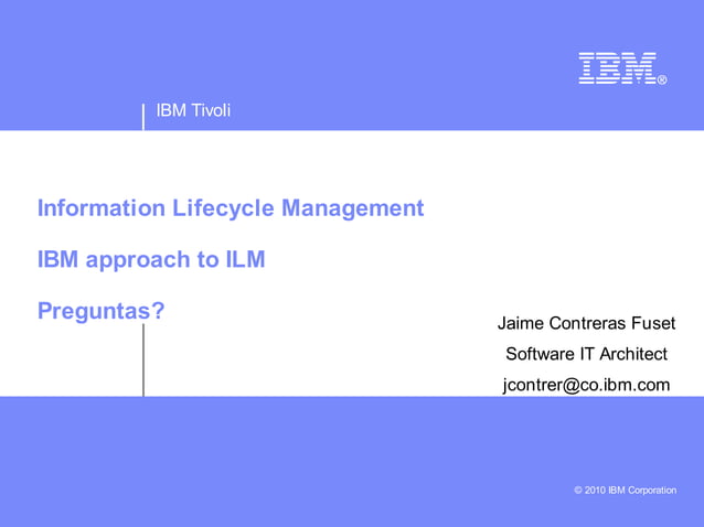 Estrategia Information lifecycle Management | PDF | Data Storage and Warehousing | Computing