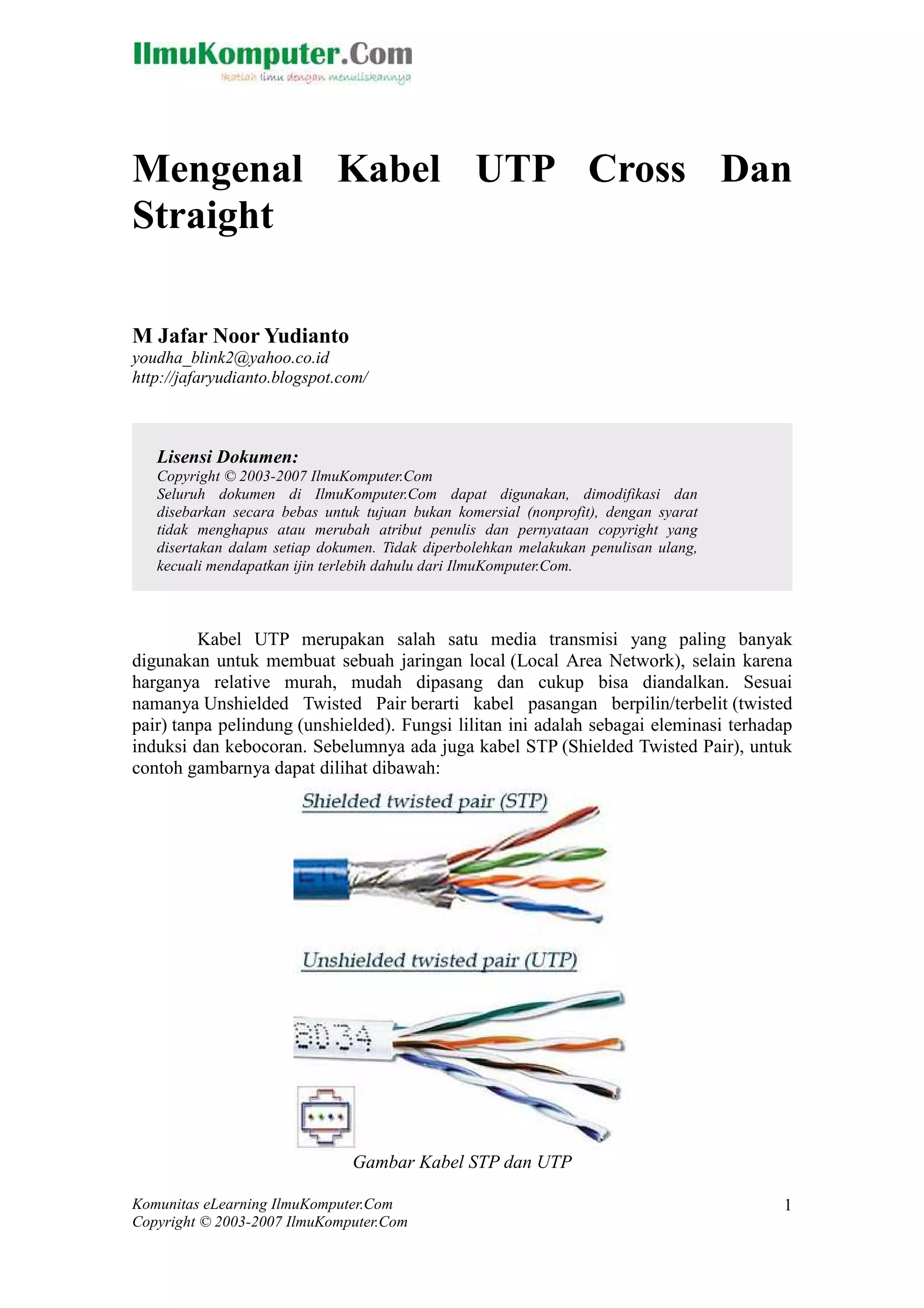 mengenal-kabel-utp-cross-dan-straight | PDF