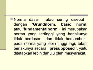 Ilmu-Perundang-undangan tentang norma-norma | PPT