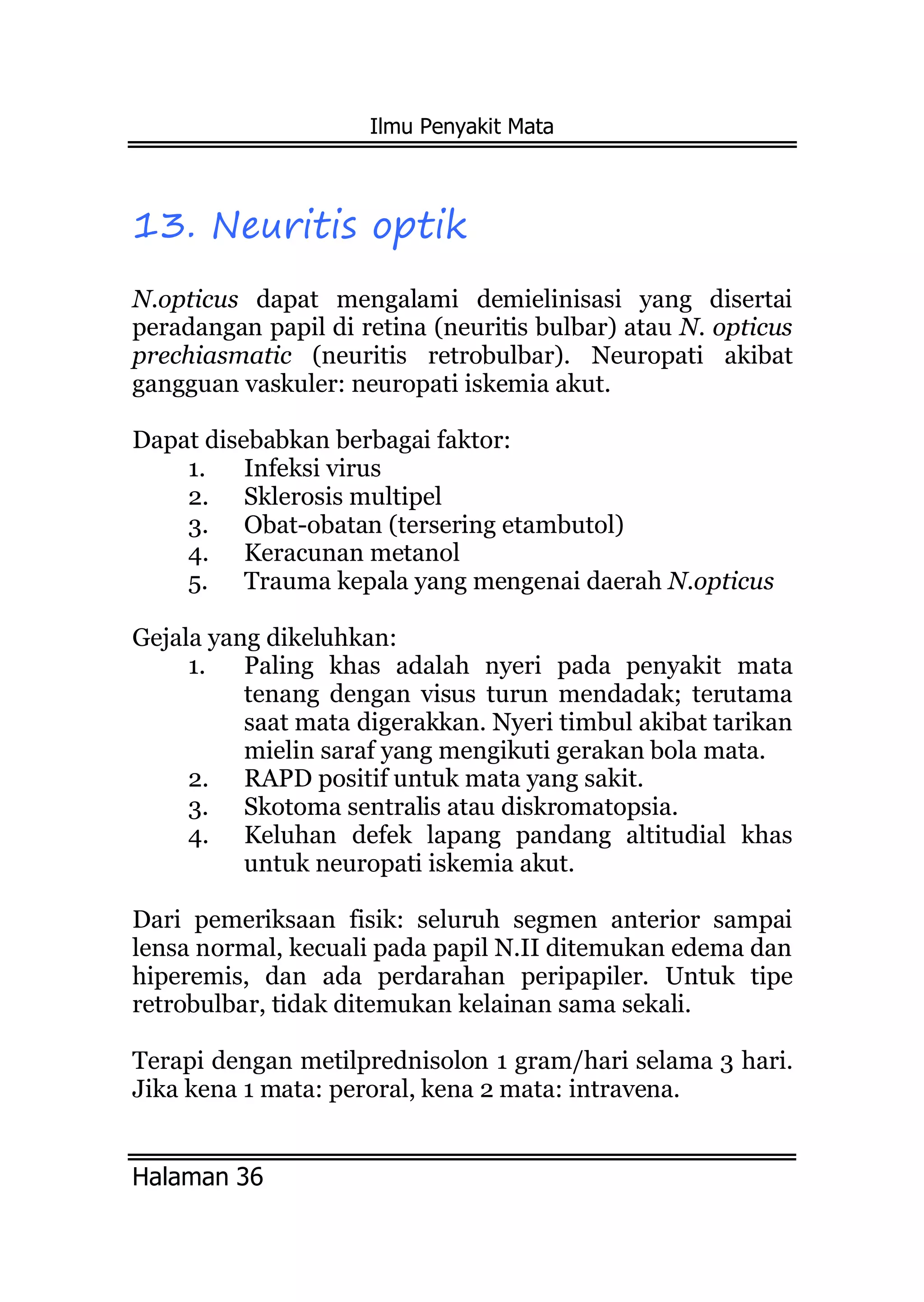 Ilmu ajar penyakit mata | PDF