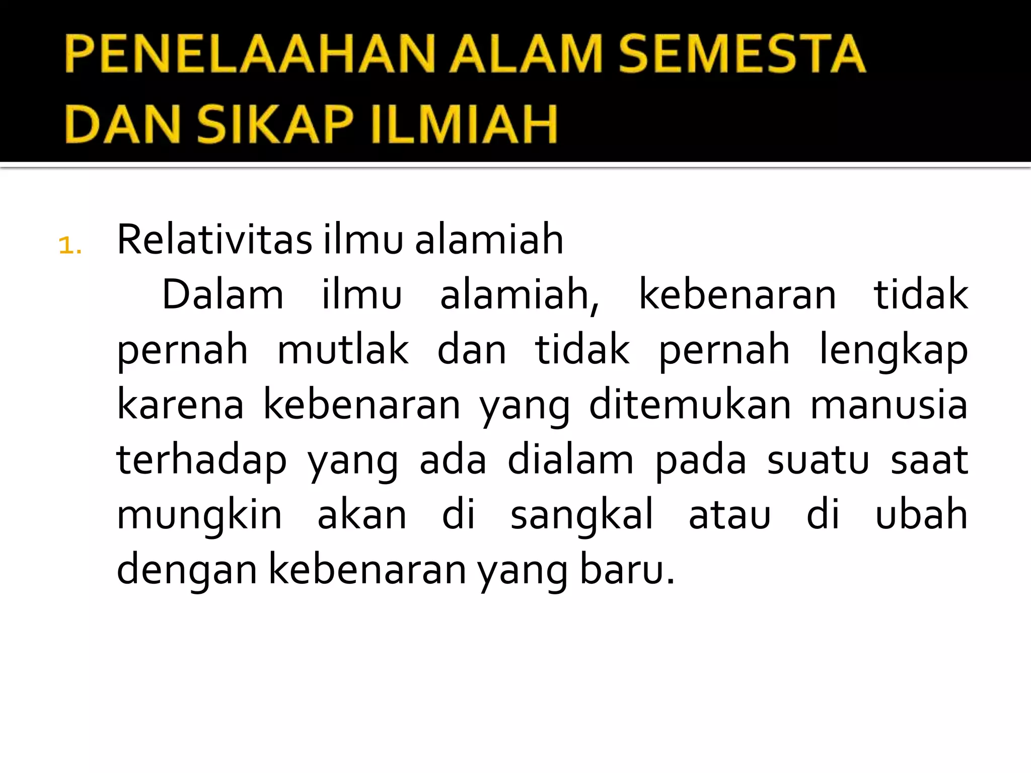 Ilmu alamiah dasar | PPTX