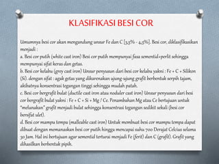 Ilmu bahan besi cor | PPTX