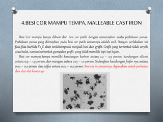 Ilmu bahan besi cor | PPTX