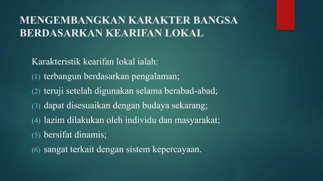 Ilmu dan pembangunan karakter bangsa | PPT