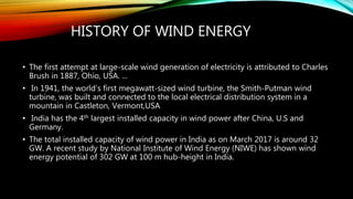 Wind energy | PPTX | Power and Energy Industry | Industries
