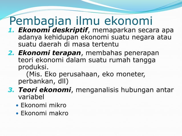 Ilmu ekonomi | PPT