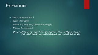 Ilmu faraidh mawaris - baha | PPTX
