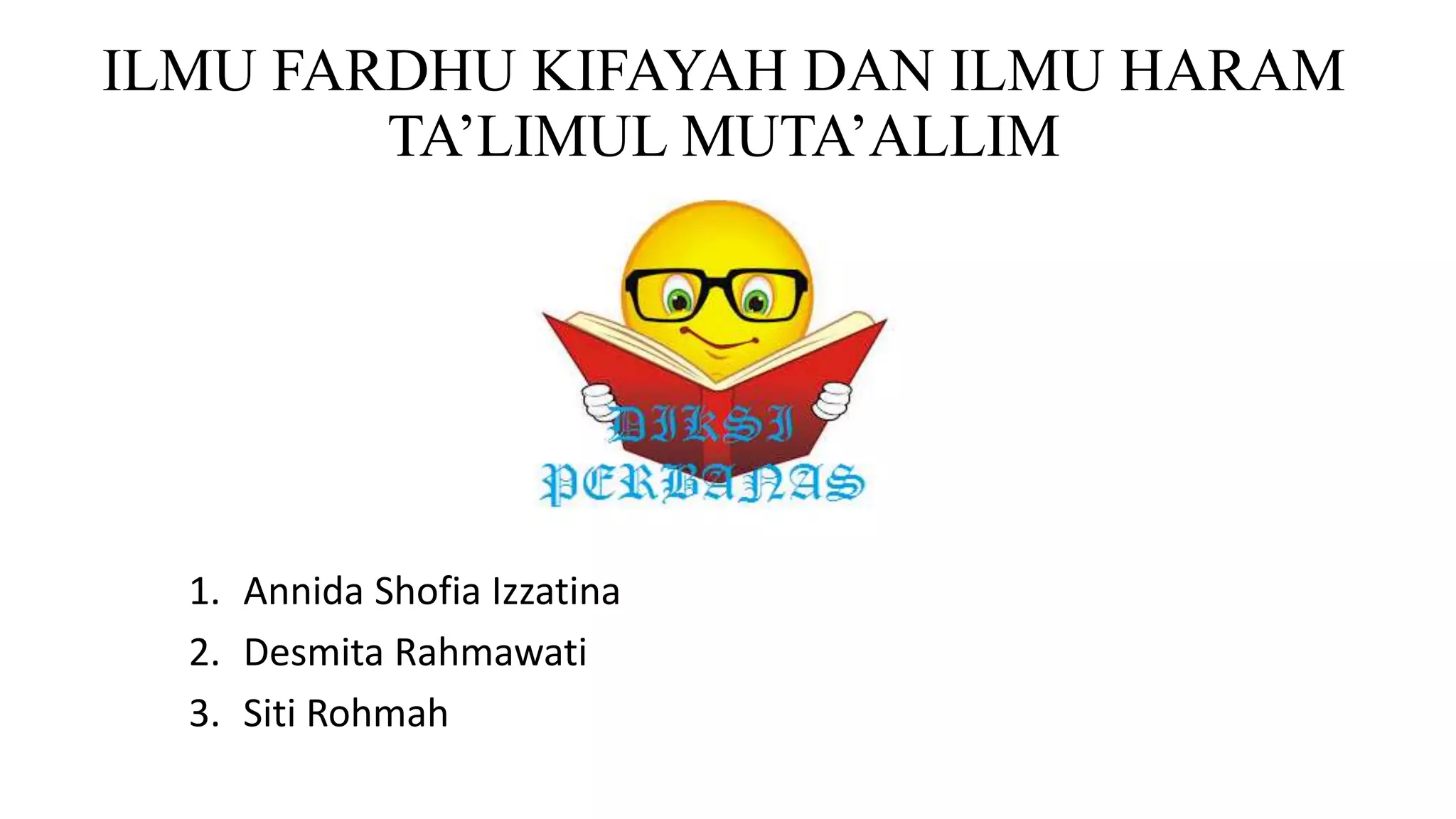 Ilmu fardhu kifayah dan ilmu haram | PPTX