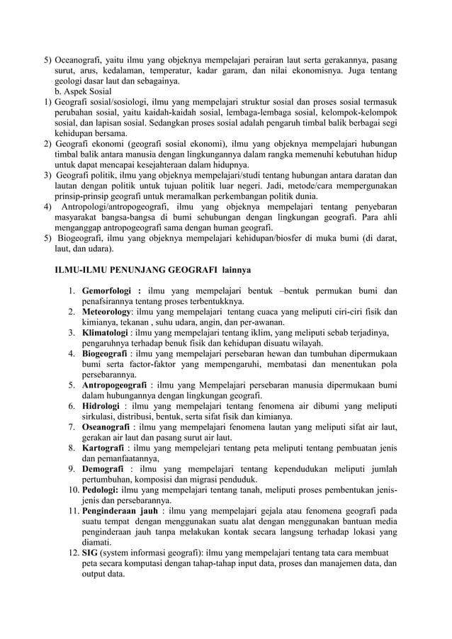 Ilmu geografi | PDF