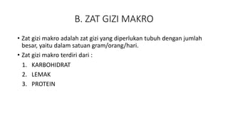 Ilmu Gizi Dasar_ Pertemuan III | PPTX