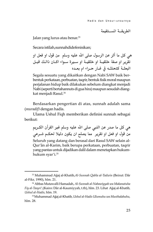 ilmu hadis, defenisi, fungi, materi, pembagian.pdf