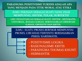 Ilmu hukum dan pendekatan distem | PPTX
